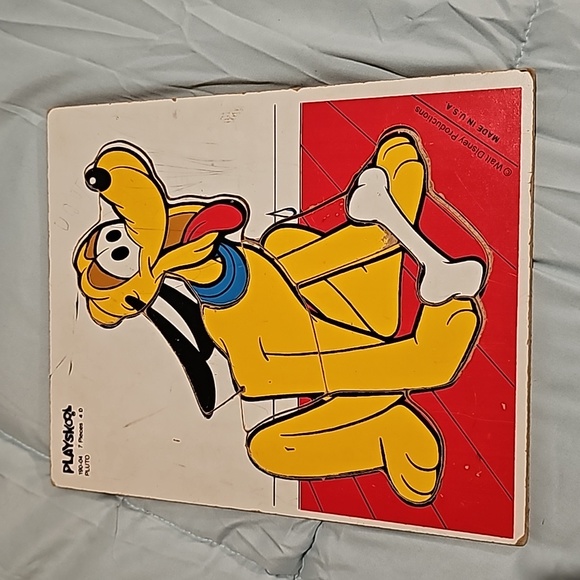 Disney | Toys | Vintage Playskool Pluto Puzzle | Poshmark